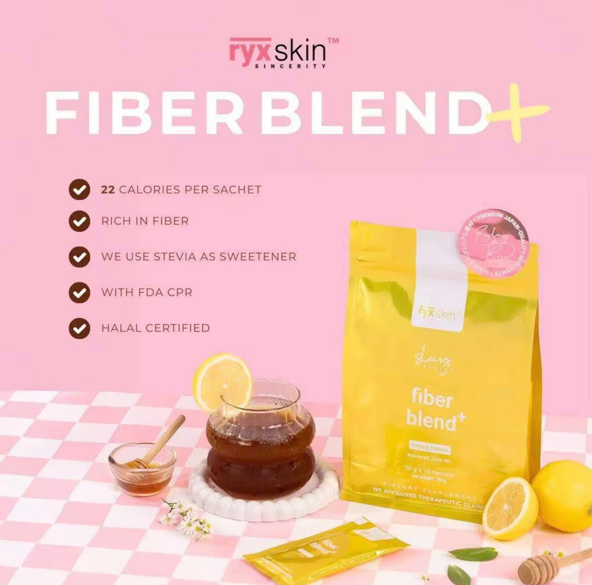 Ryx Fiber Blend + Honey Lemon – KMB Shopee NZ